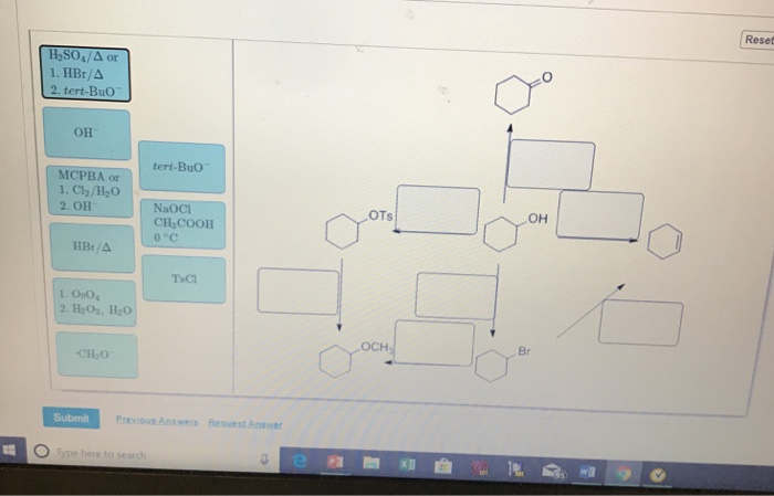 Solved Reset 1/ or 2. tert-BuO OH MCPBA OFtert-BuO 1. | Chegg.com