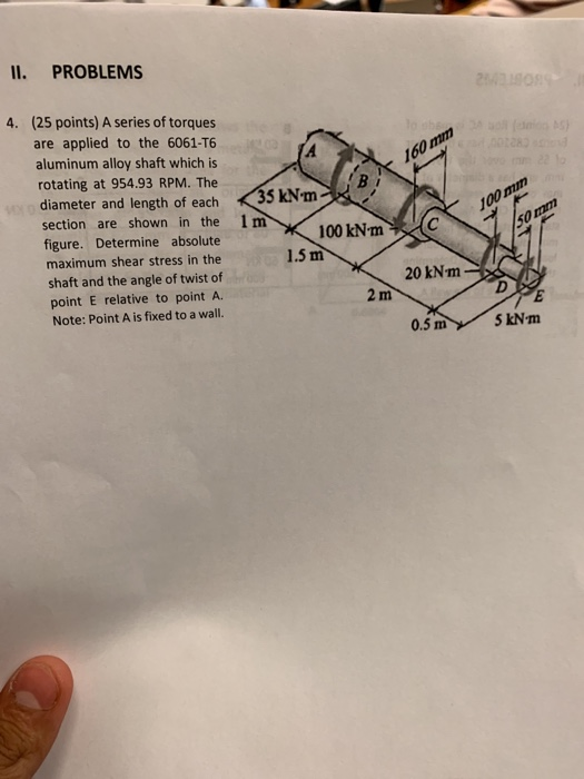 Solved I PROBLEMS 4. (25 points) A series of torques are | Chegg.com