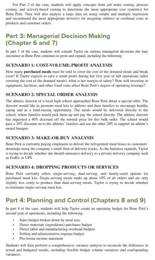 Solved Case Overview This case describes an entrepreneurial | Chegg.com