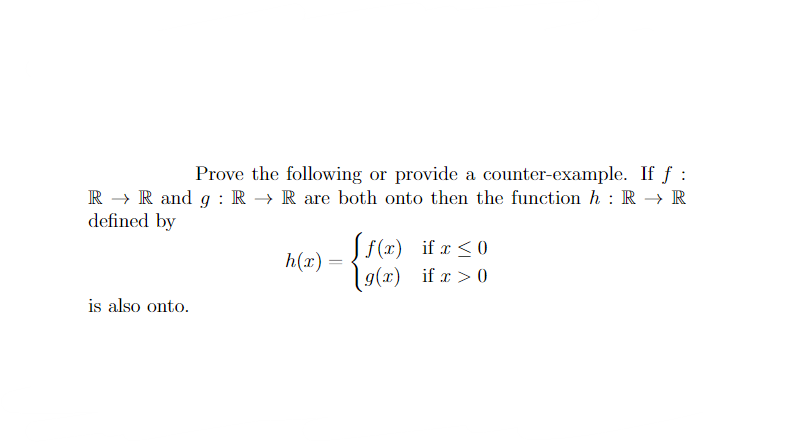 Solved Prove the following or provide a counter-example. If | Chegg.com