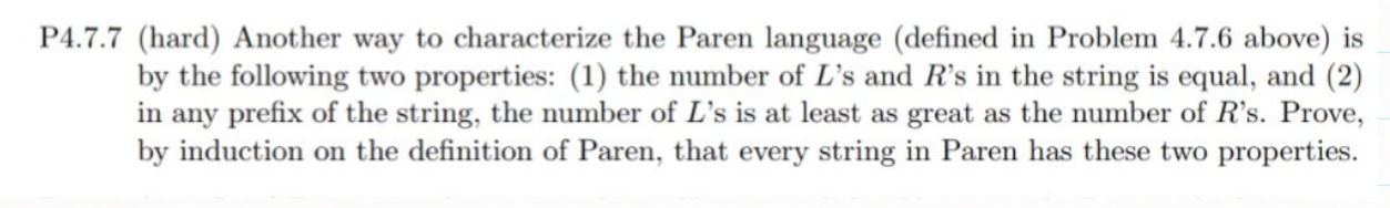 Solved P4.7.6 (uses Java) We can define the balanced | Chegg.com