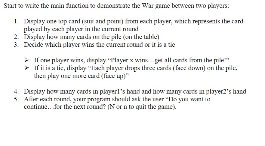 Solved Start to write the main function to demonstrate the | Chegg.com