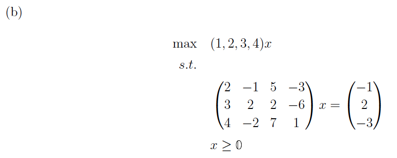 Solved 2. {20 marks} Use two-phase simplex to solve each of | Chegg.com