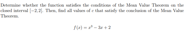 Solved Determine whether the function satisfies the | Chegg.com