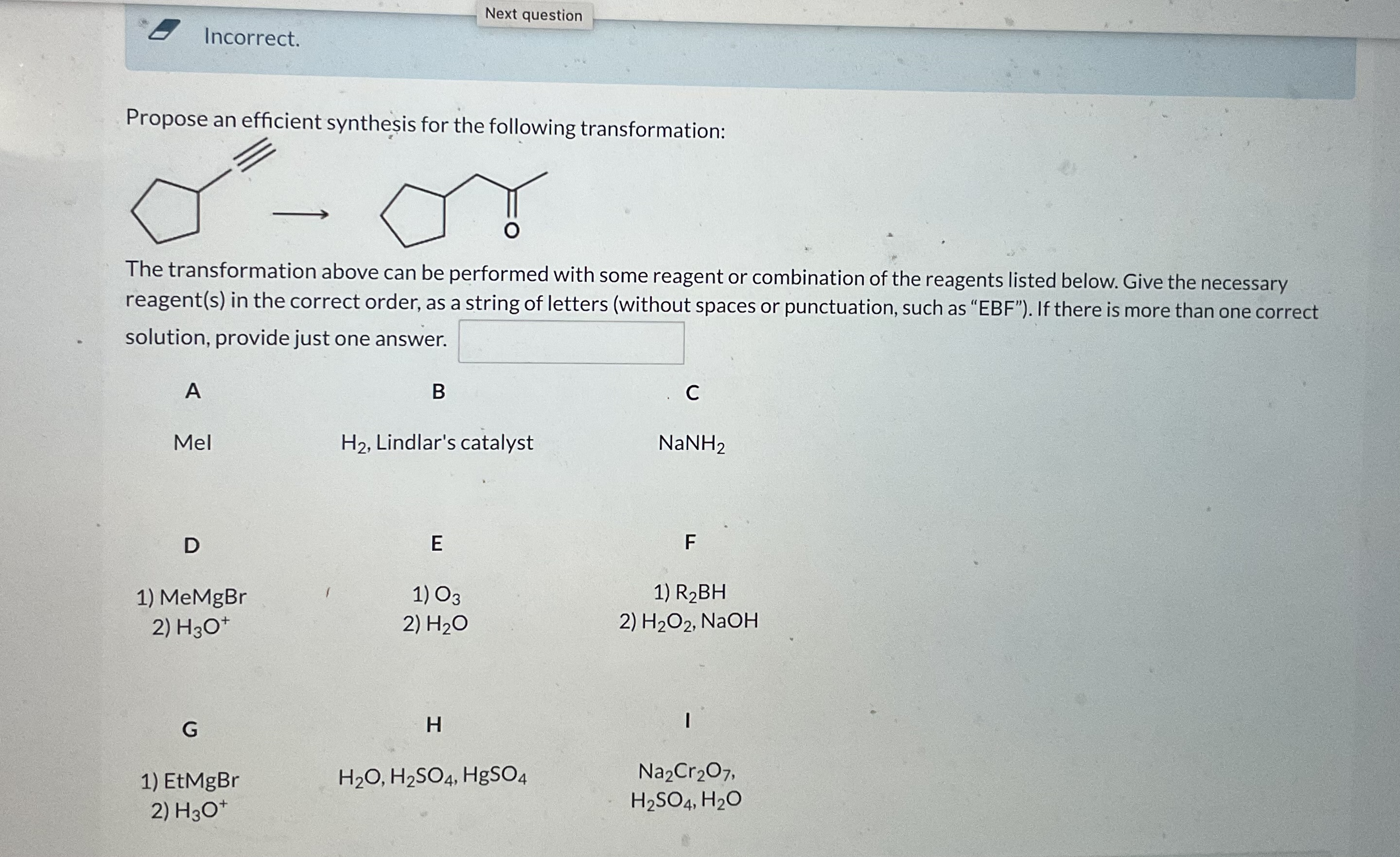 Solved Propose an efficient synthesis for the following | Chegg.com