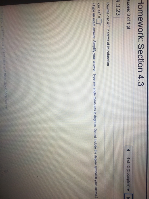 Solved Homework Section 4 3 Core 0 Of 1 Pt 3 23 Rewrite