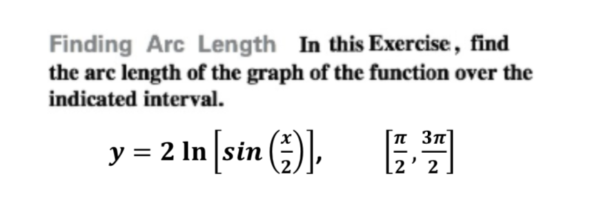 Solved Finding Arc Length In this Exercise, find the arc | Chegg.com