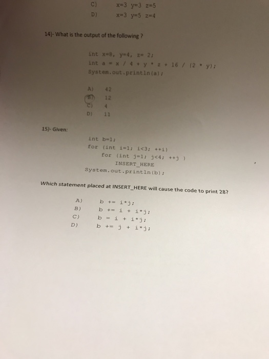 Solved 1)- Which of the following is NOT a valid Java | Chegg.com