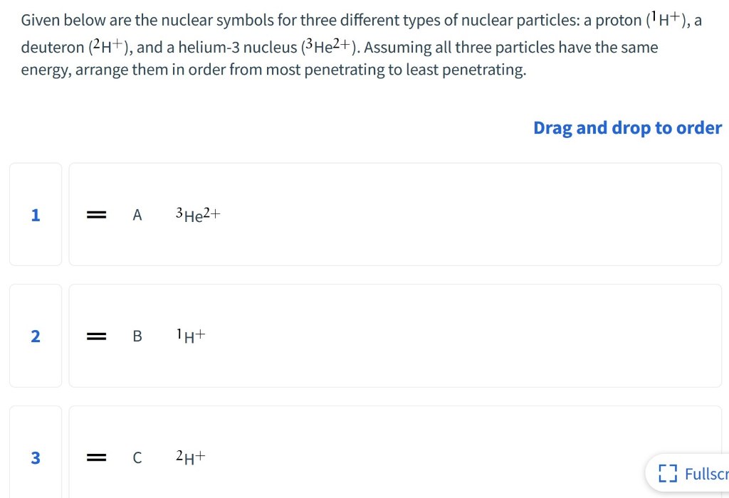 Solved Given below are the nuclear symbols for three | Chegg.com