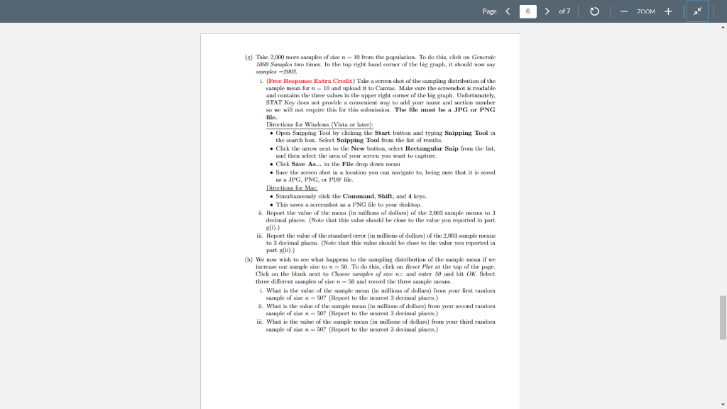 (E) Thlo: 2,000 more samplesi of sise n−10 from the | Chegg.com