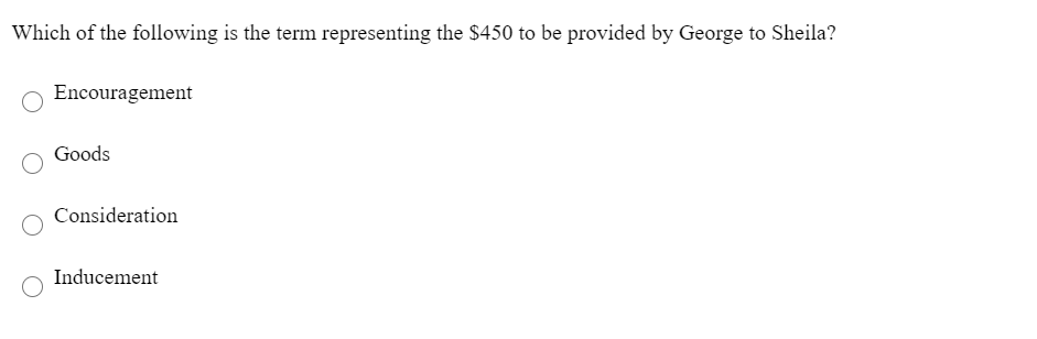 Solved Sheila offered to sell George a used computer for | Chegg.com