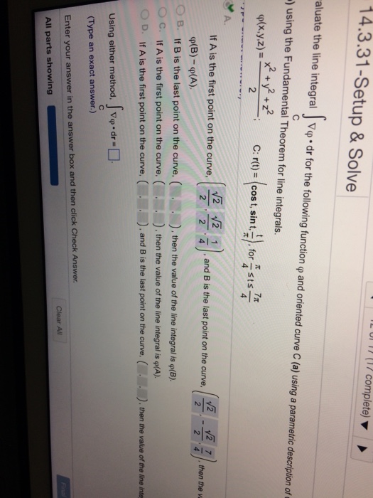 Solved Evaluate the line integral integral_c nabla phi | Chegg.com