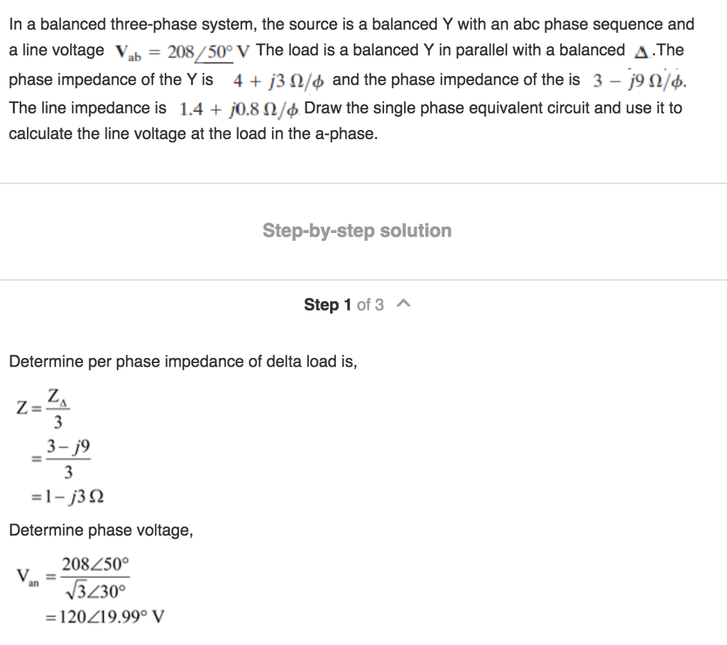 Solved Problem 4 4 of 11 In a balanced three-phase system, | Chegg.com