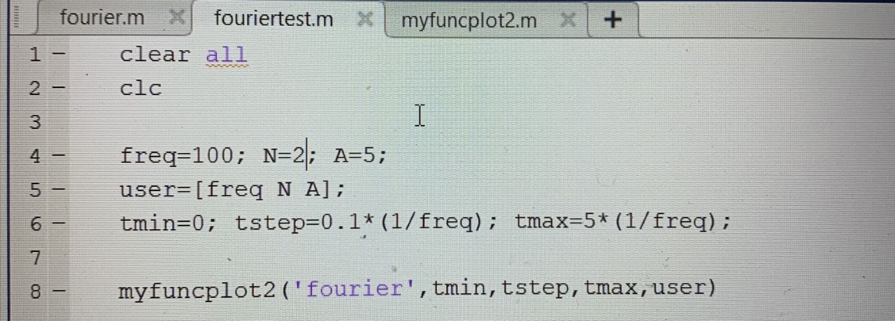 Solved This code below is a fourier series with a specific | Chegg.com