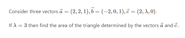 Solved Consider Three Vectors A⃗ 2 2 1 B⃗ −2 0 1 C⃗