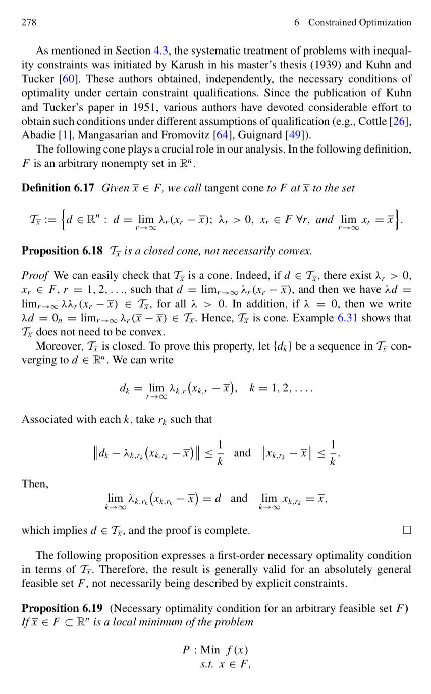 278 6 Constrained Optimization As mentioned in | Chegg.com