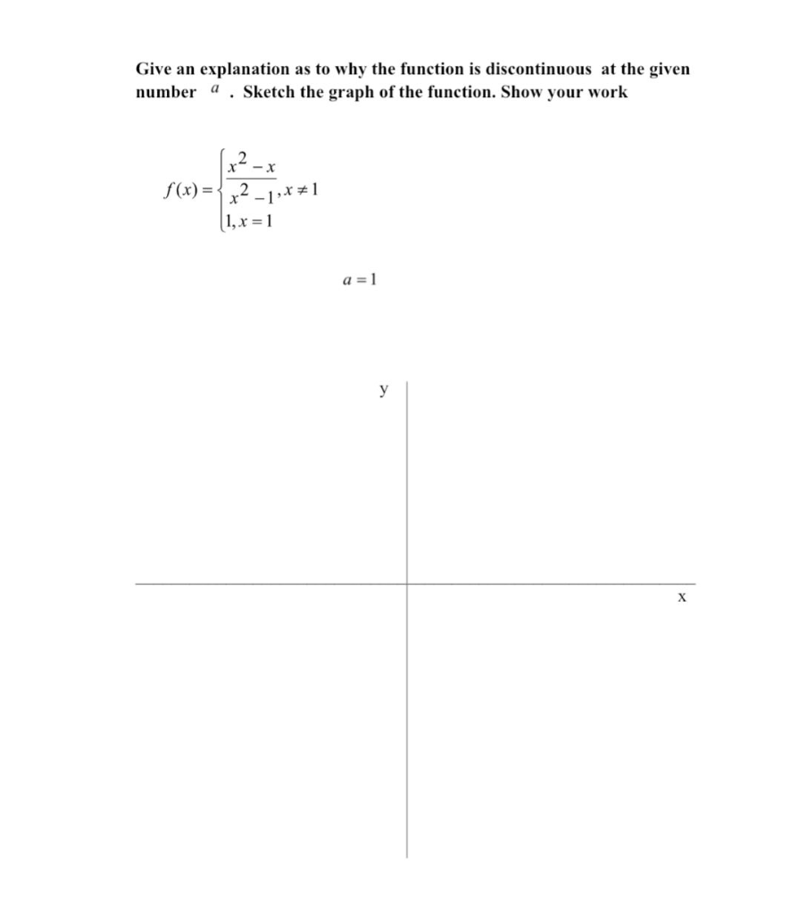 Solved Give an explanation as to why the function is | Chegg.com