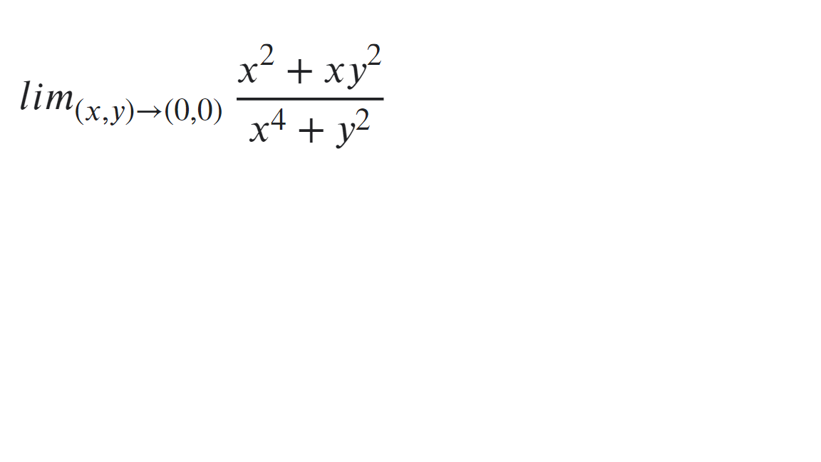 Solved lim(x,y)→(0,0)x4+y2x2+xy2 | Chegg.com