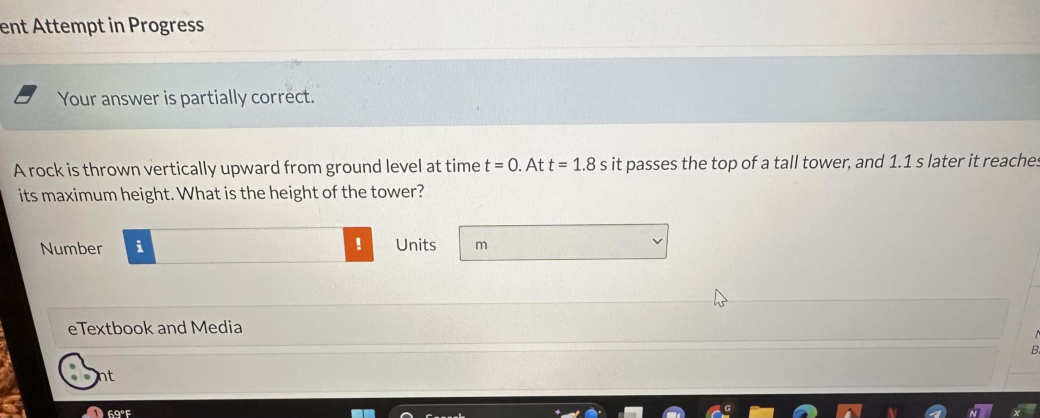 Solved ent Attempt in Progress Your answer is partially | Chegg.com