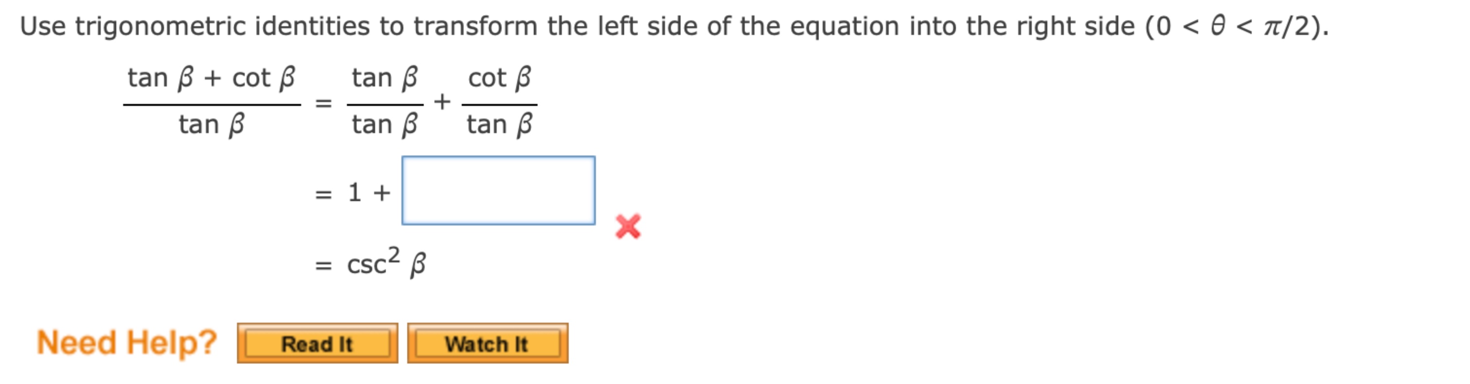 Solved Use trigonometric identities to transform the left | Chegg.com