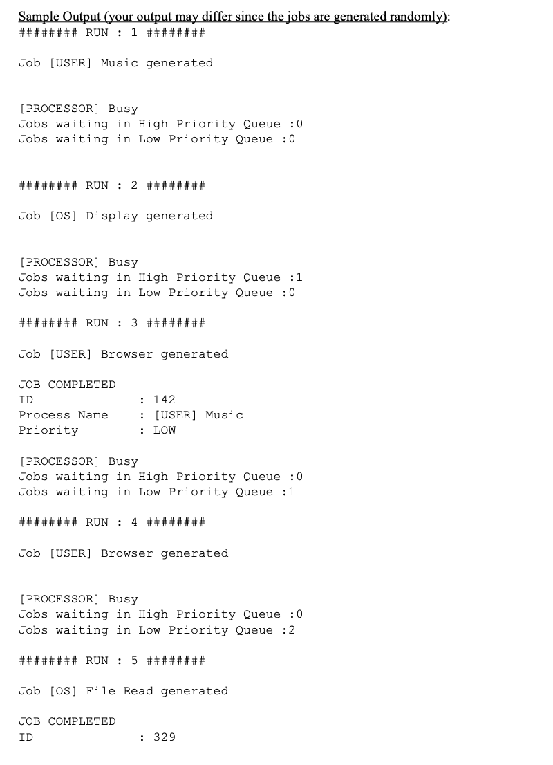 Exercise 3: Using High and Low Priority Queues: | Chegg.com