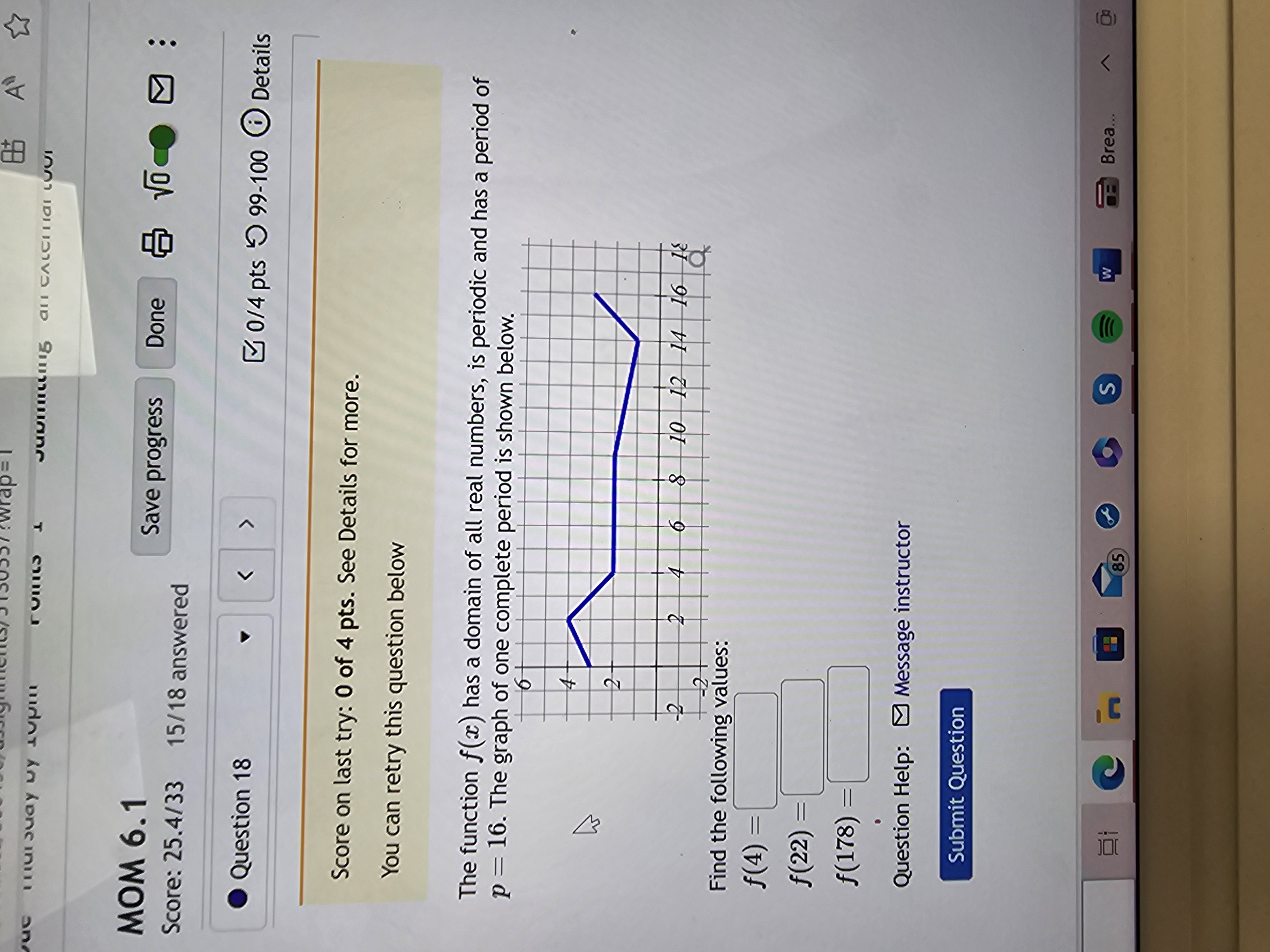 Solved The function f(x) has a domain of all real numbers, | Chegg.com