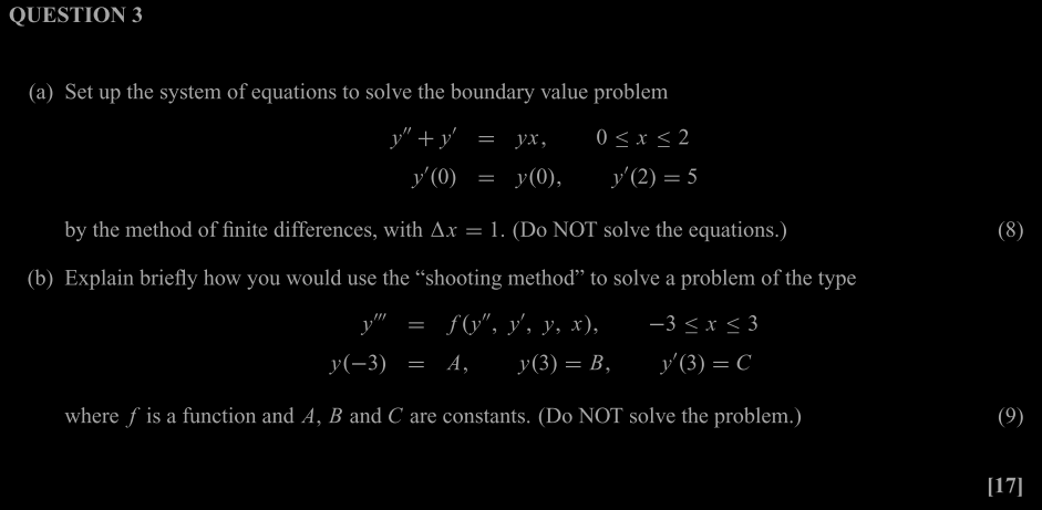 Solved (a) Set up the system of equations to solve the | Chegg.com