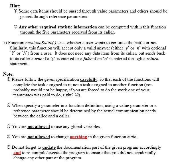 Solved Part I. The required display for this assignment is | Chegg.com