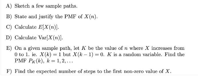 Solved A discrete time stochastic process X(n) is defined as | Chegg.com