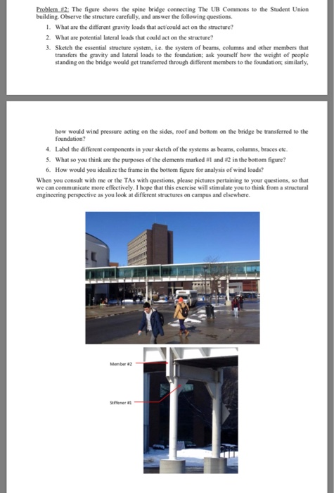 Problem 2: The figure shows the spine bridge | Chegg.com