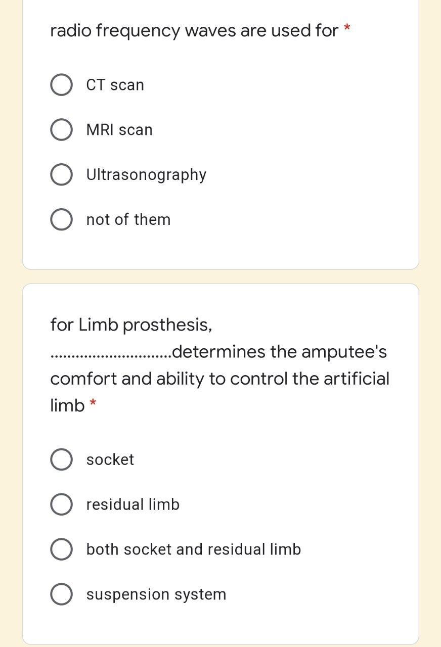 Solved radio frequency waves are used for * CT scan MRI scan | Chegg.com