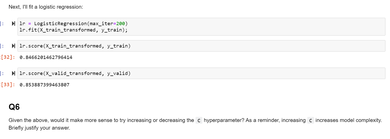 Solved Next, I'll fit a logistic regression: 1: ir = | Chegg.com