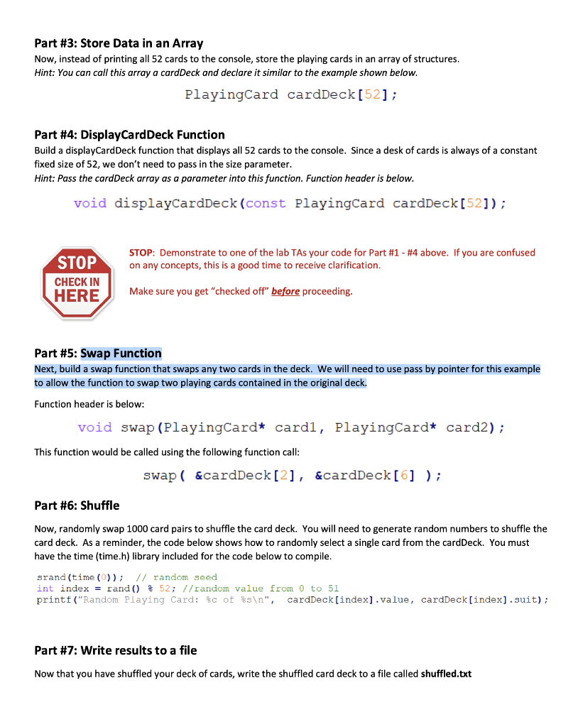 Part #2: Read File Expand the work completed in the | Chegg.com