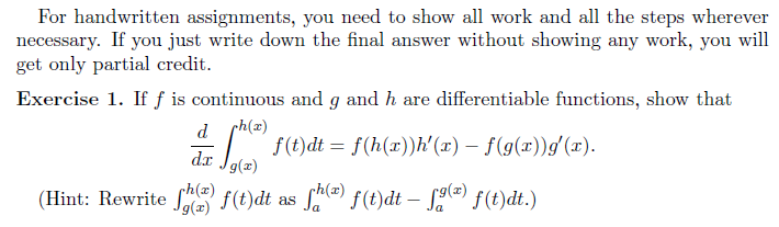 Solved For handwritten assignments, you need to show all | Chegg.com