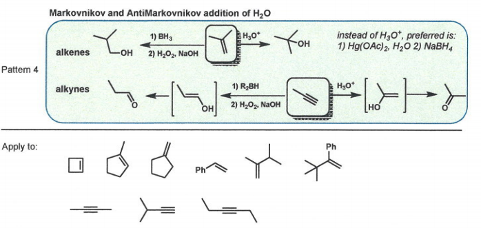 Solved Markovnikov and AntiMarkovnikov addition of H2O Y | Chegg.com
