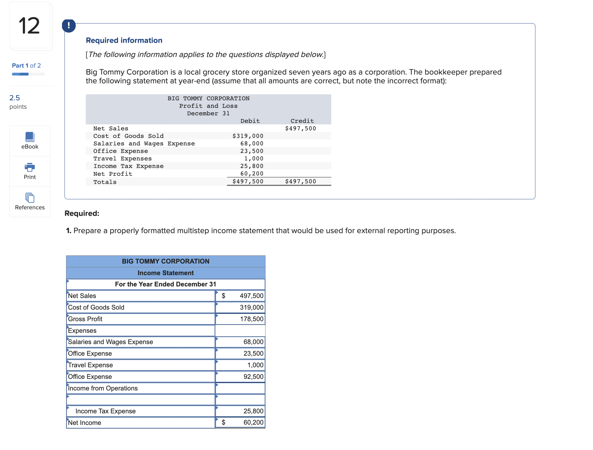 Solved Required information [The following information | Chegg.com