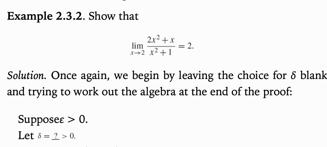 Solved So I'm working through "Calculus: A Rigorous First | Chegg.com