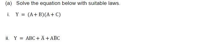 Solved Boolean Algebra is used to analyze and simplify the | Chegg.com
