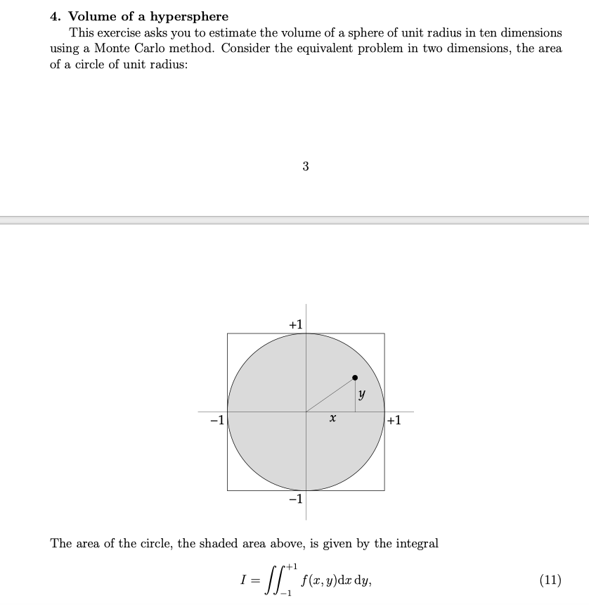 Solved 4. Volume of a hypersphere This exercise asks you to | Chegg.com