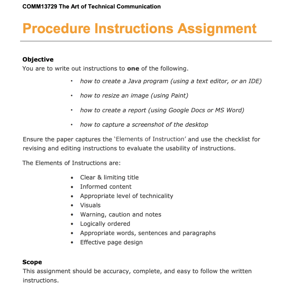 Solved COMM13729 The Art of Technical Communication | Chegg.com