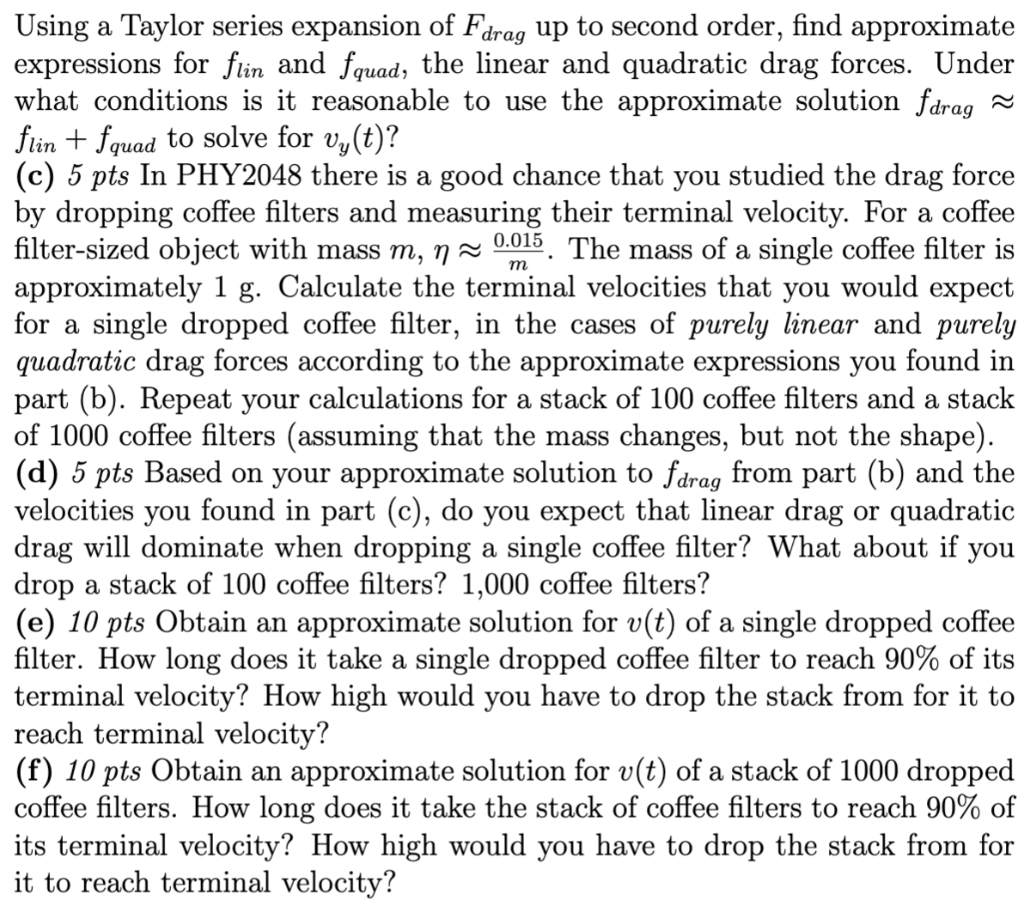 Solved 2 Consider An Object That Is Dropped From A Height H