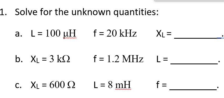 Solved Solve for the unknown quantities: a. | Chegg.com