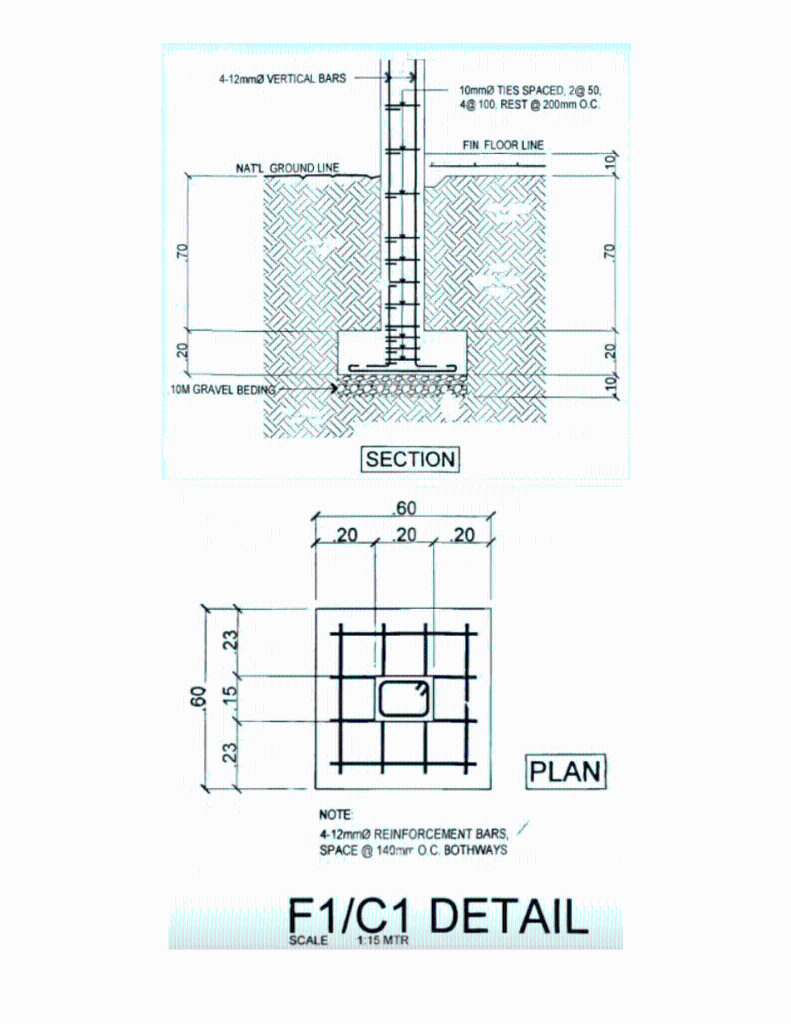 Solved GIVEN COLUMN (C1) HEIGHT from Finish Floor Line to | Chegg.com
