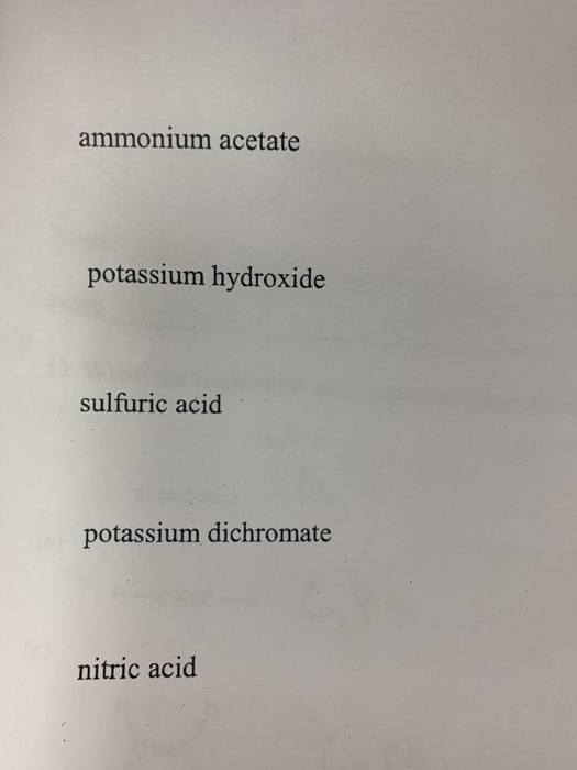 Solved 16 Write Dissociation Equations For The Following