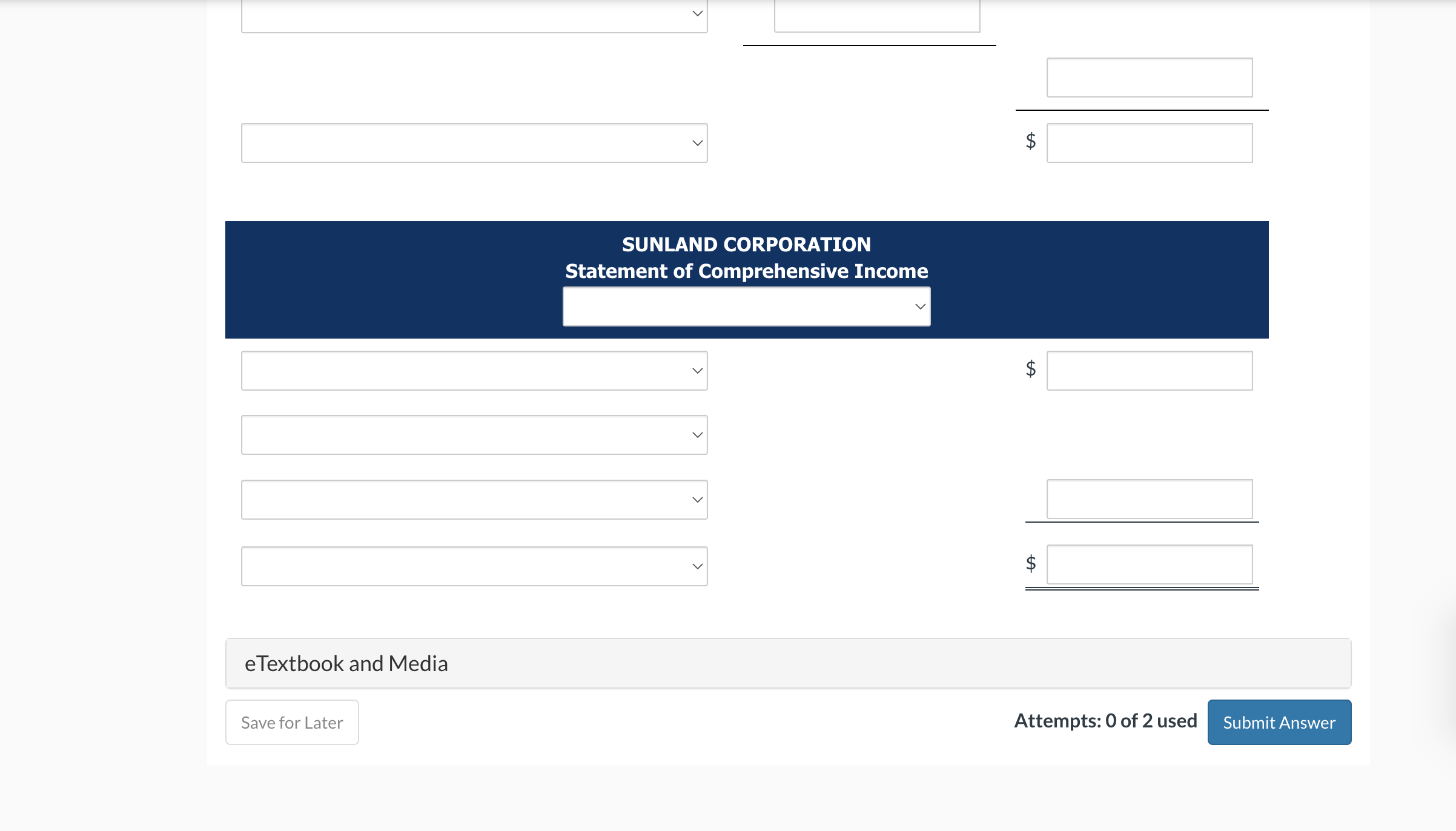 Solved Current Attempt in Progress Sunland Corporation has | Chegg.com