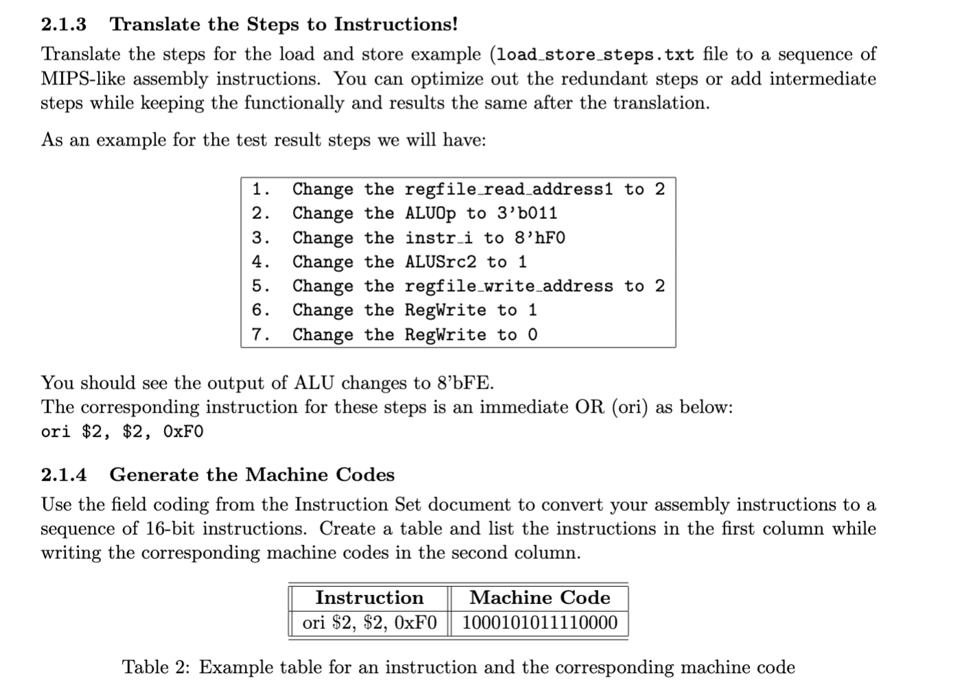 2.1.3 Translate the Steps to Instructions! Translate | Chegg.com