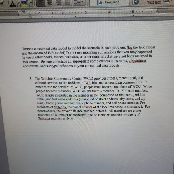 Solved | |le= | | |List Paragraph| |[J Text Box- Draw a | Chegg.com