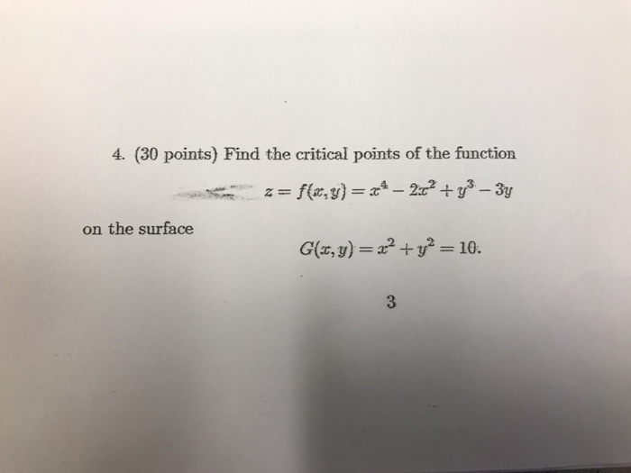 Solved Find the critical points of the function z = f(x, y) | Chegg.com