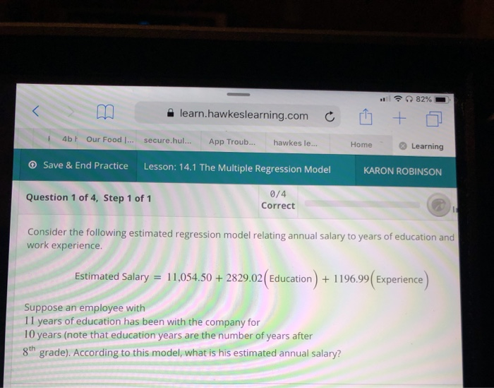 Solved 을 learn.hawkeslearning.com C + 4b t Our Food |.. | Chegg.com