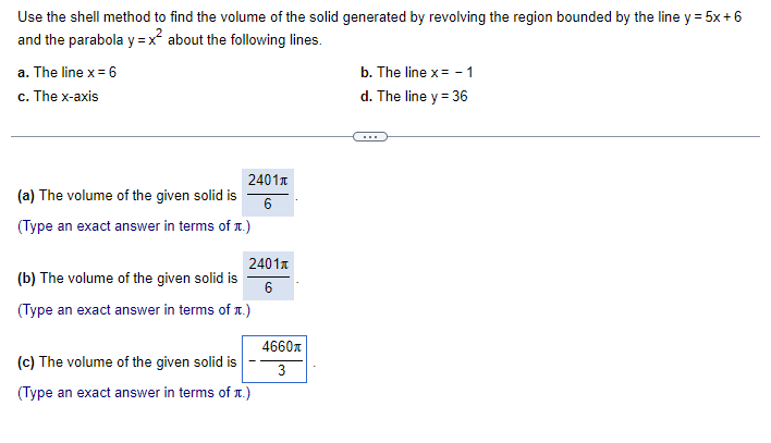 Solved Use the shell method to find the volume of the solid | Chegg.com